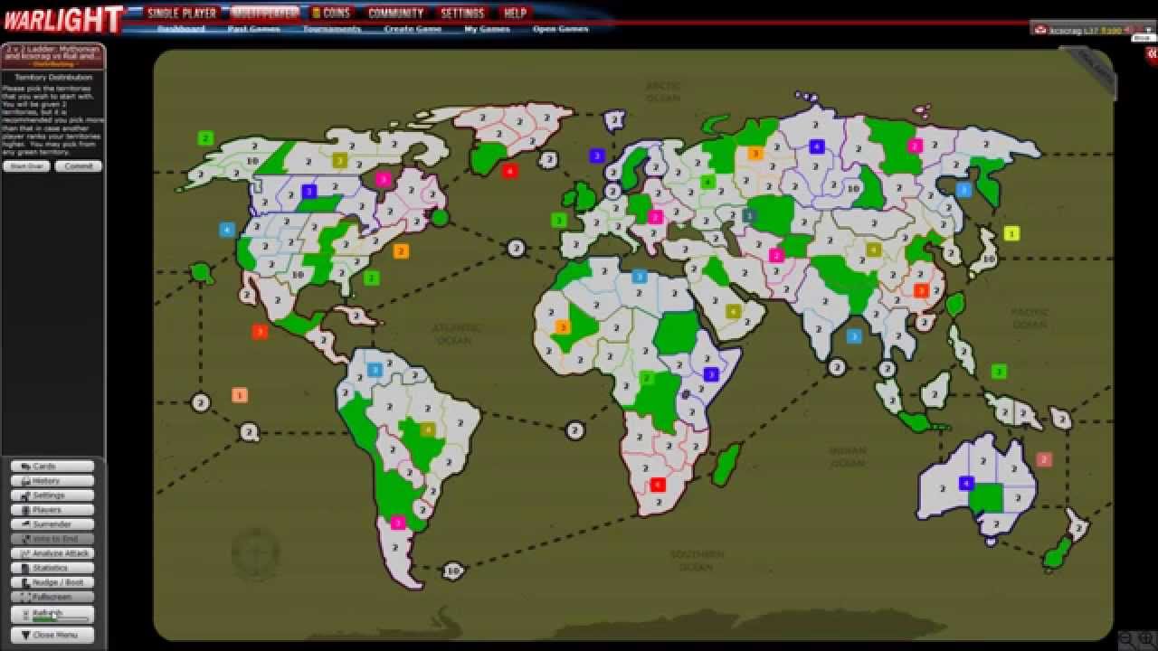 WarLight 2v2 Ladder S2 - G04 P1 - Ruil & Mohikanin - YouTube