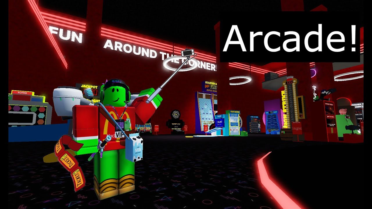 Playing the Roblox Arcade! - YouTube