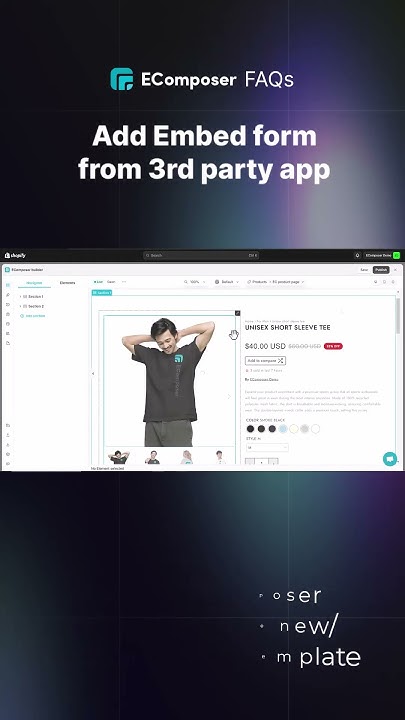 EComposer Guide: Add Third-Party Embed Codes to Shopify Pages! - YouTube