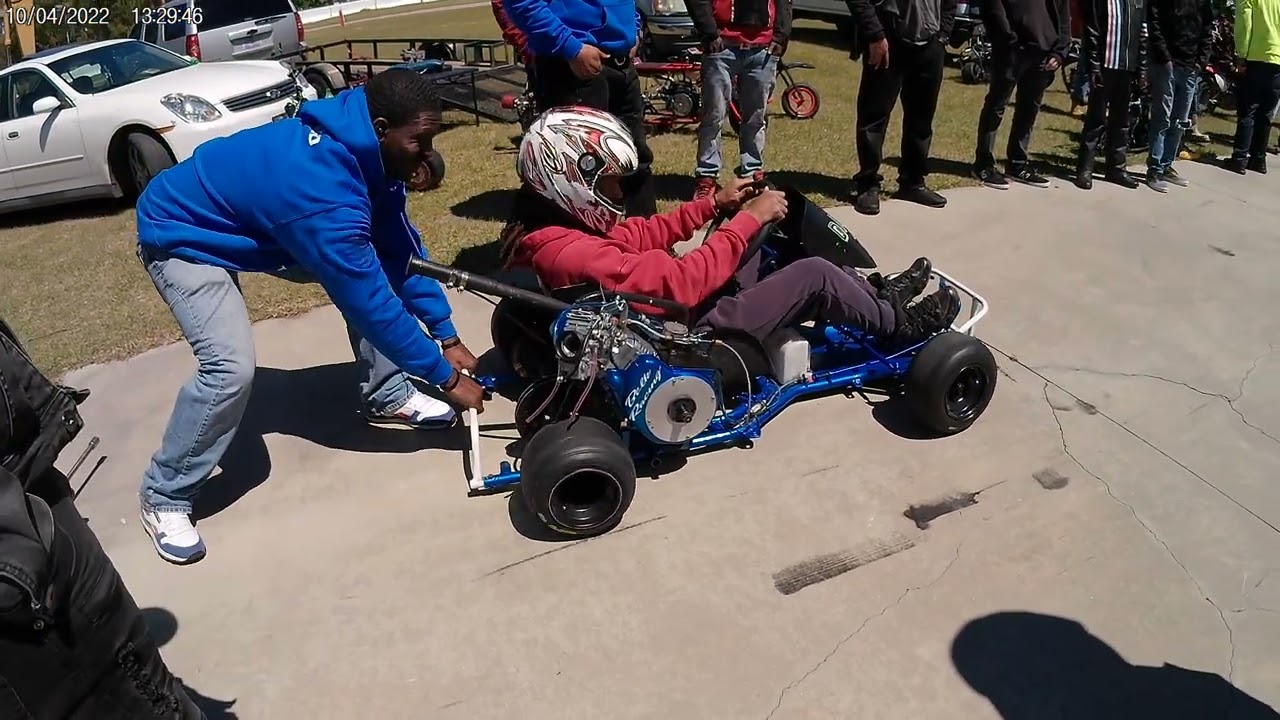 Drag racing karts and minibikes 710 drag strip - YouTube