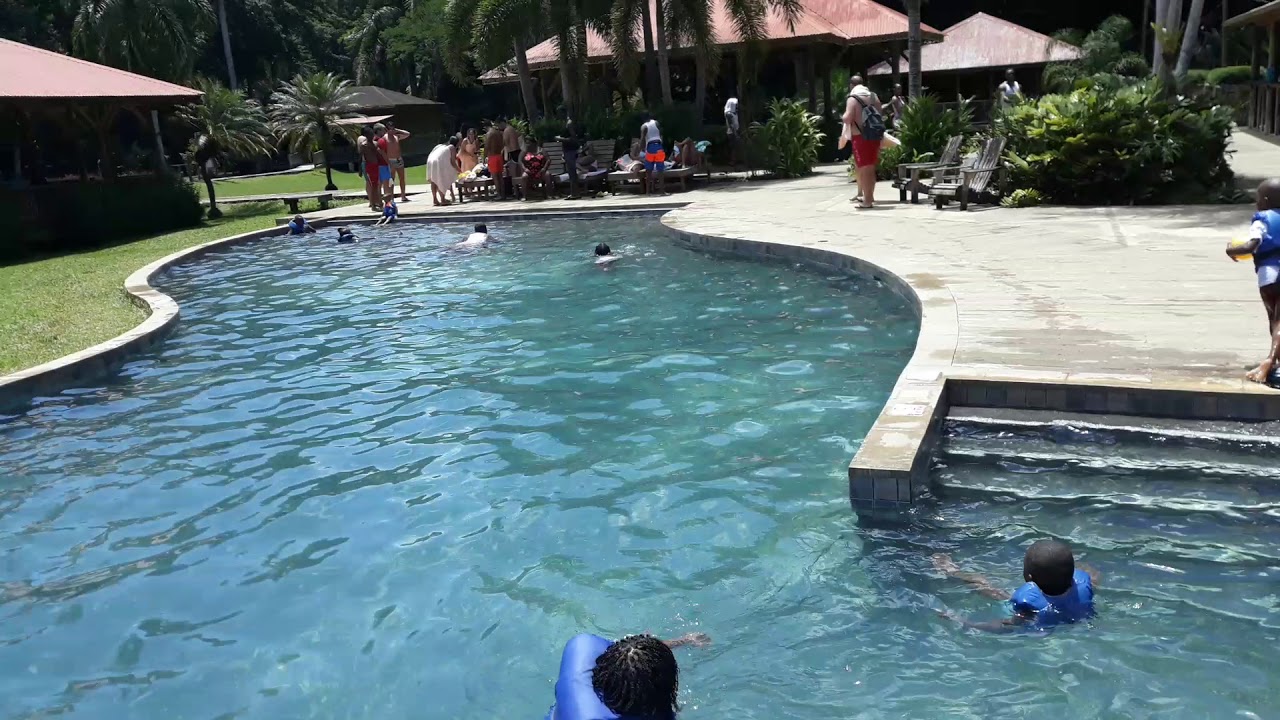 FAMOUS YS FALLS NATURAL POOL - YouTube