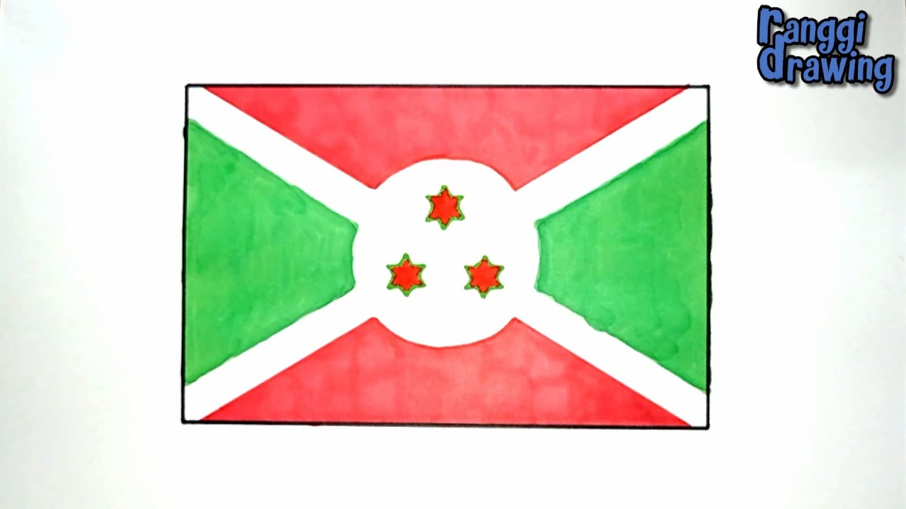 How to Draw The Flag of Burundi - YouTube