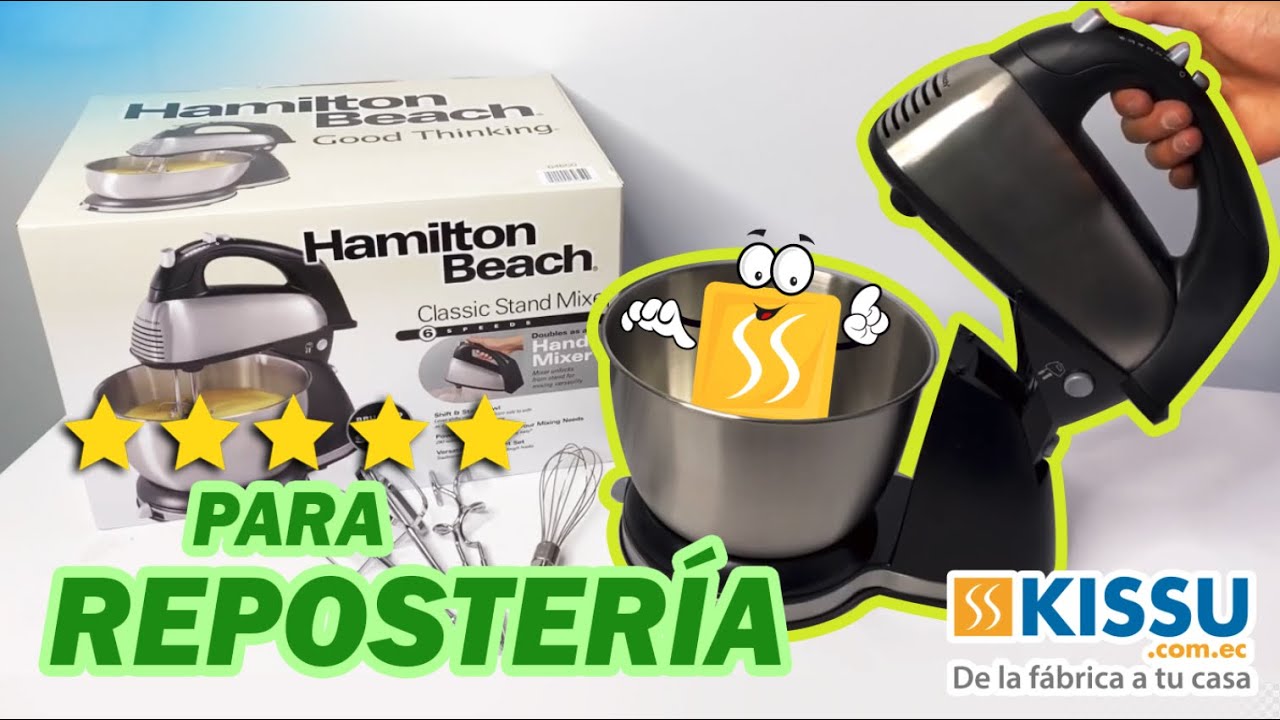 BATIDORA DE PEDESTAL HAMILTON BEACH CLASICA CON 6 VELOCIDADES 64650 ...