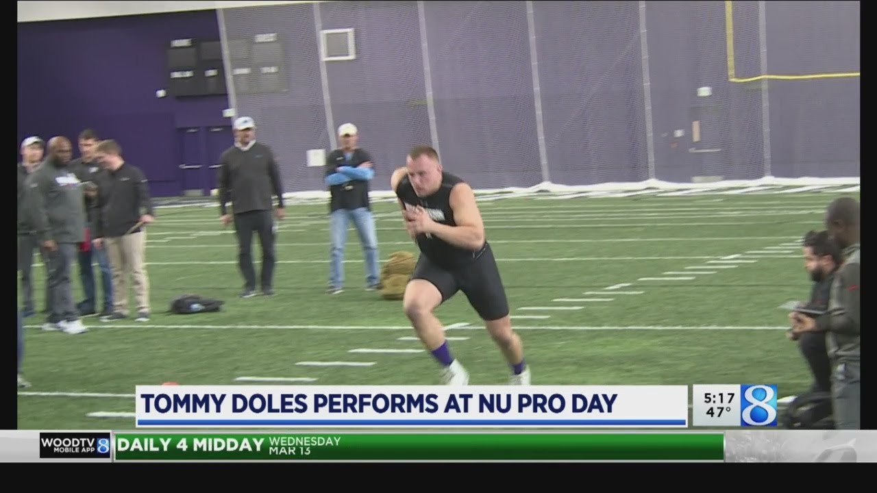 NFL scouts eye local players on college pro days - YouTube