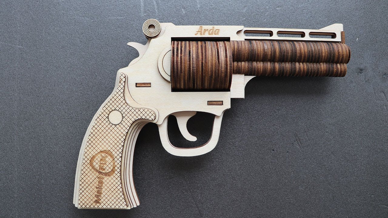 Laser wood cutter ideas for gun crafts - YouTube