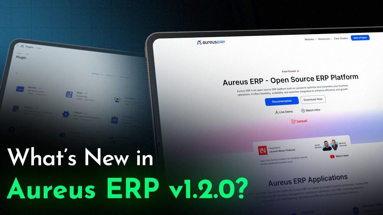 What's New in Aureus ERP v1.2.0 - YouTube