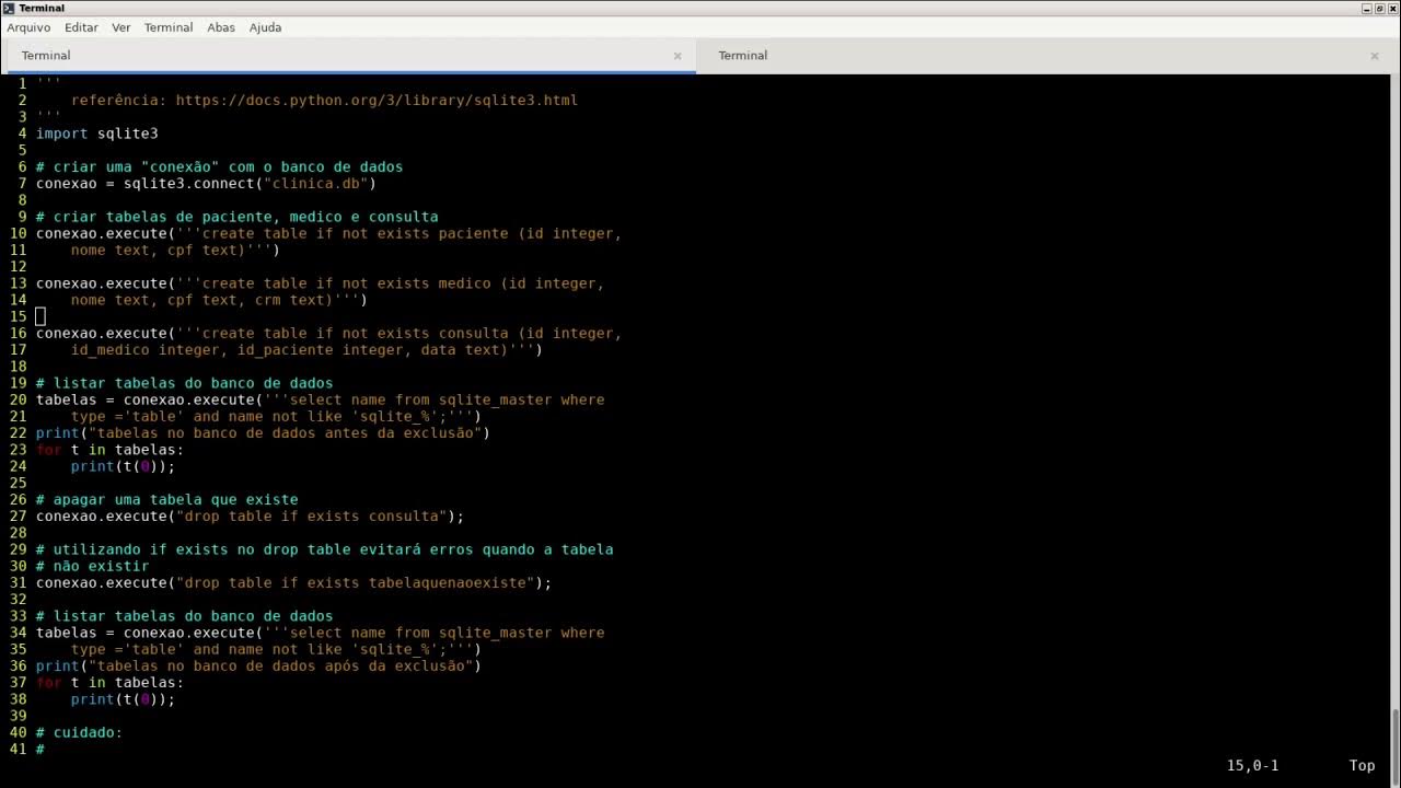 Python 3 + SQLite 3 - Parte 8 - Apagando tabelas - YouTube