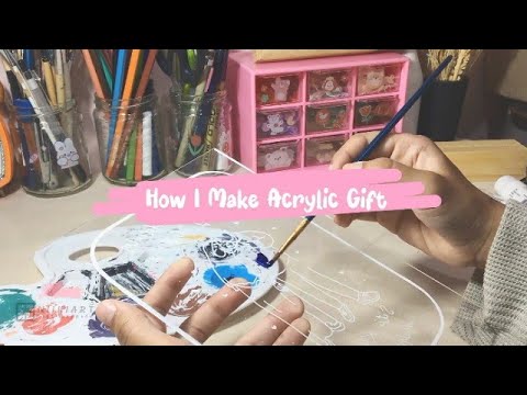 How I Make Acrylic Gift | Proses Lettering Kado Akrilik - YouTube