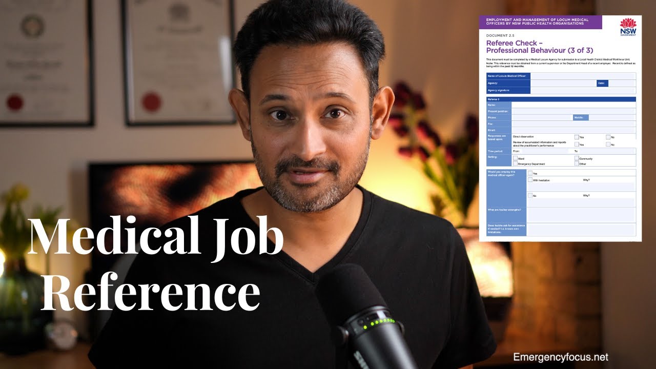 Reference for a Medical Job - YouTube