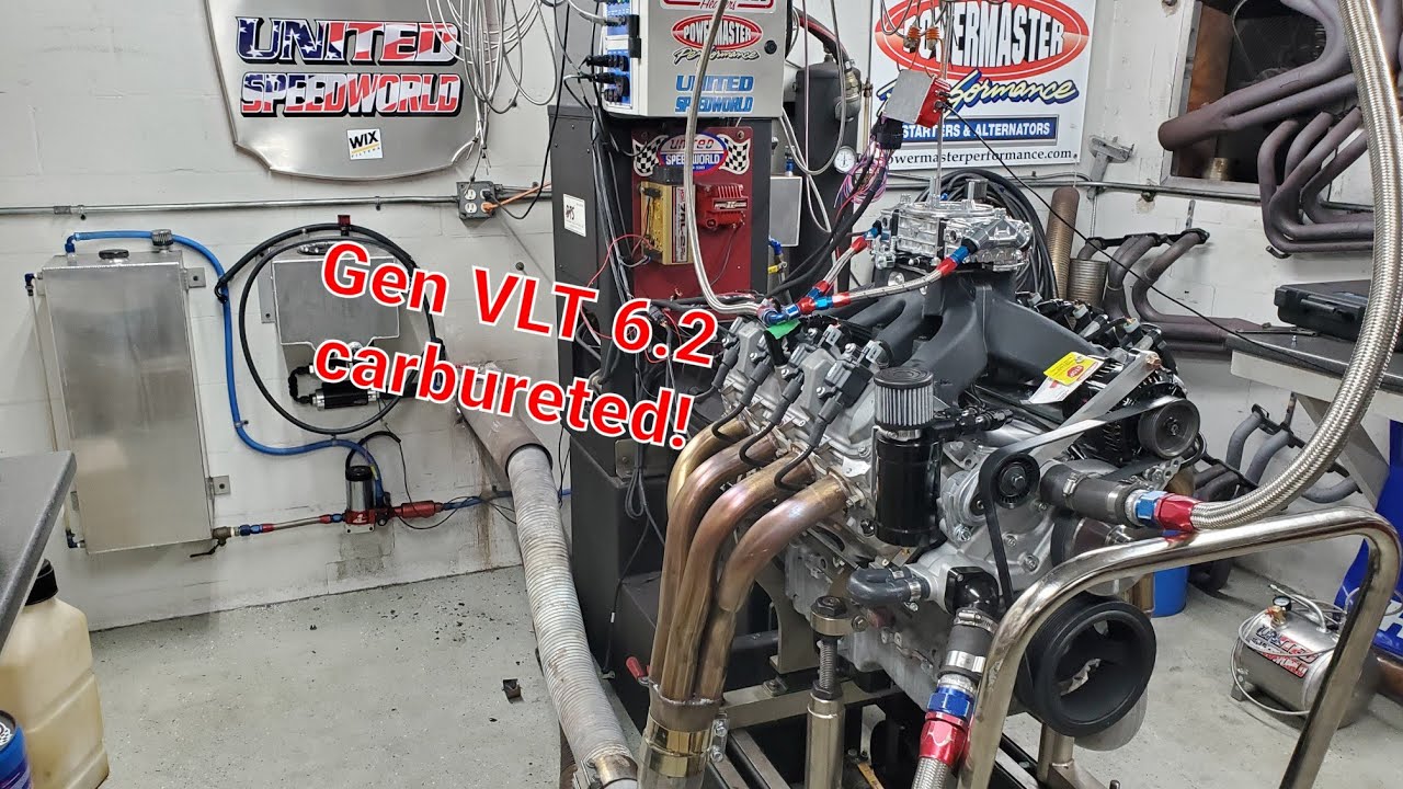 Gen V Lt 6.2 carbureted airboat engine - YouTube