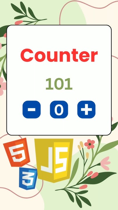 🚀 Build Counter using 😃 #javascript #trending #webdevelopment #shorts #viral #programming - YouTube