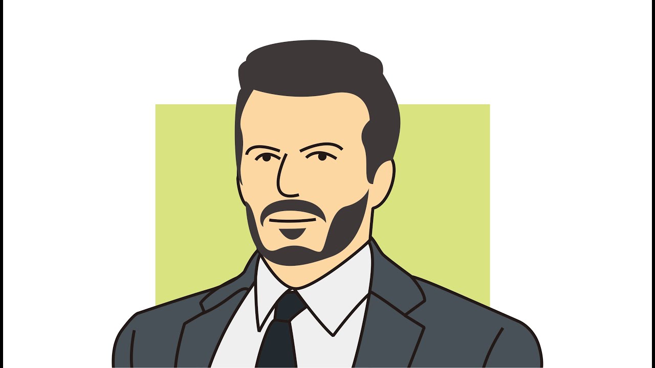 how to draw simple cartoon | david beckham - YouTube