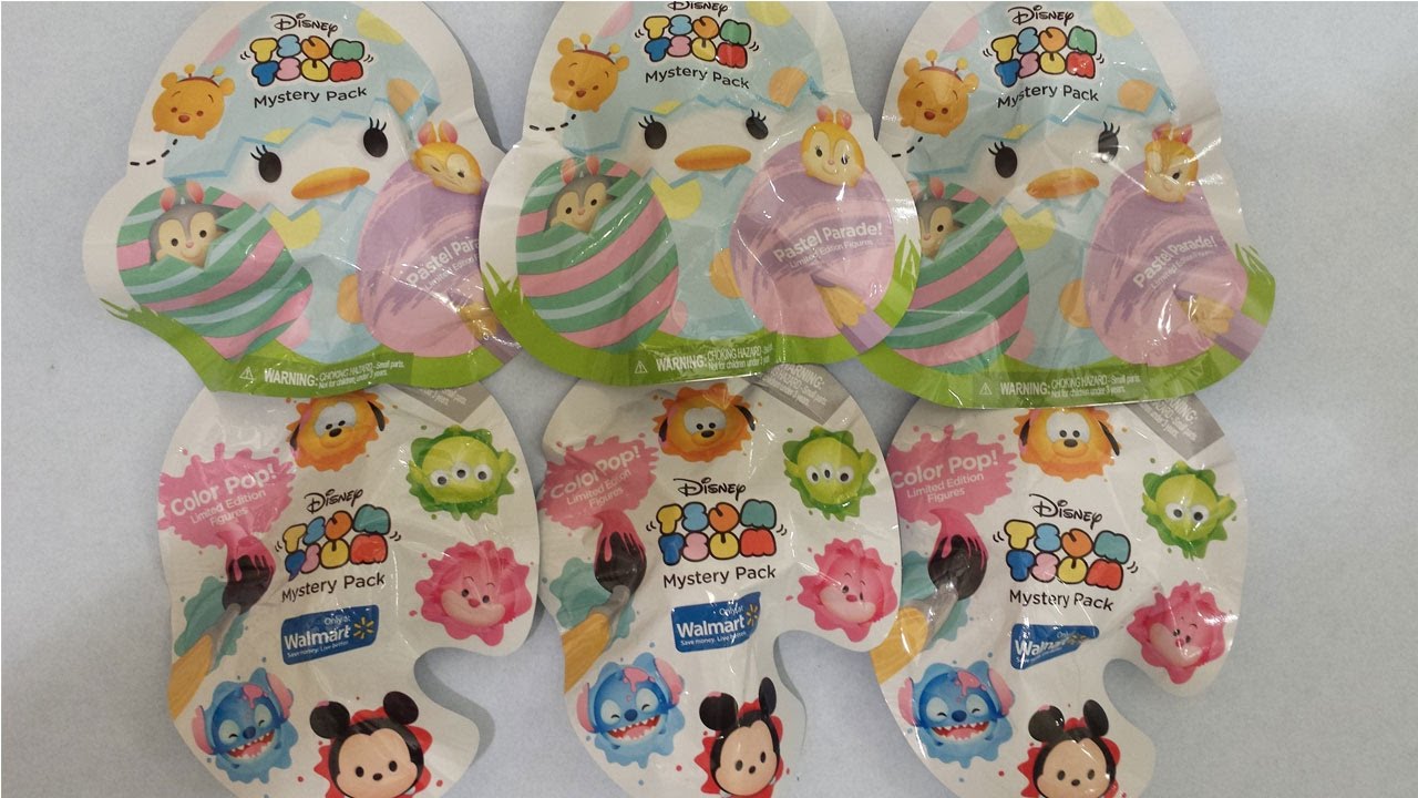 Disney Tsum Tsum Color Pop vs Pastel Parade Mystery Pack Blind Bag ...