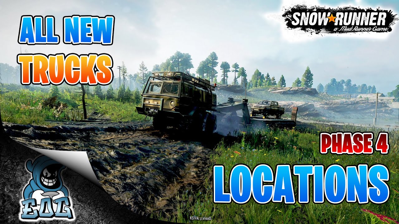 Snowrunner All New Trucks Locations (Phase 4 DLC) - YouTube