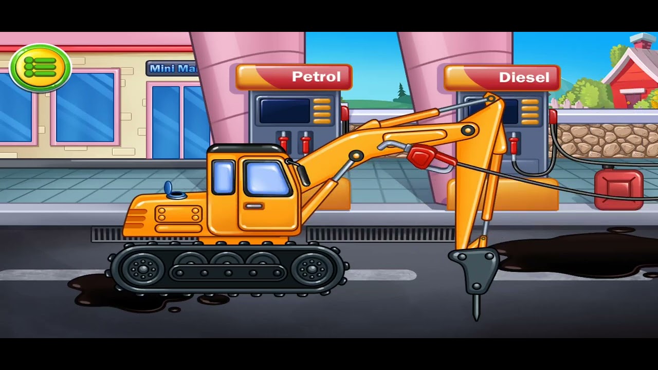 Construction truck kids game/House building/Cartoons for kids/Part 2 ...