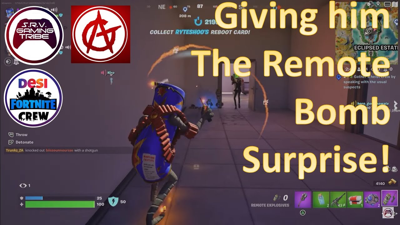 Remote Bomb Surprise | Season 4 Chapter 4 - Desi Fortnite Crew | SRV ...