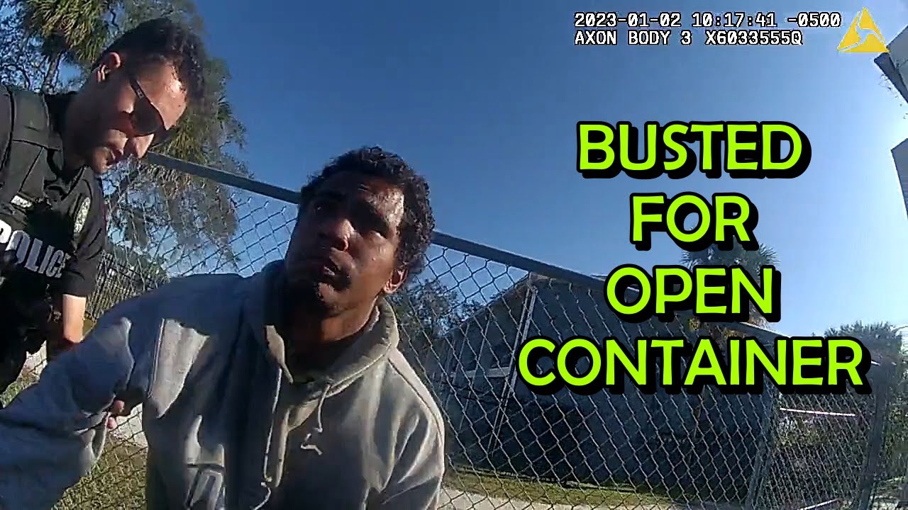 Busted for Open Container - Melbourne, Florida - January 2, 2023 - YouTube
