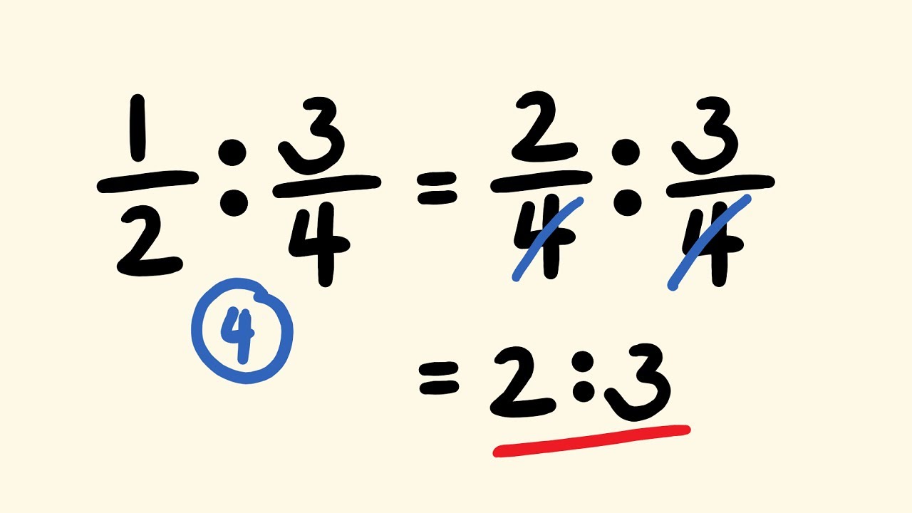 Simplifying Ratios Involving Fractions YouTube
