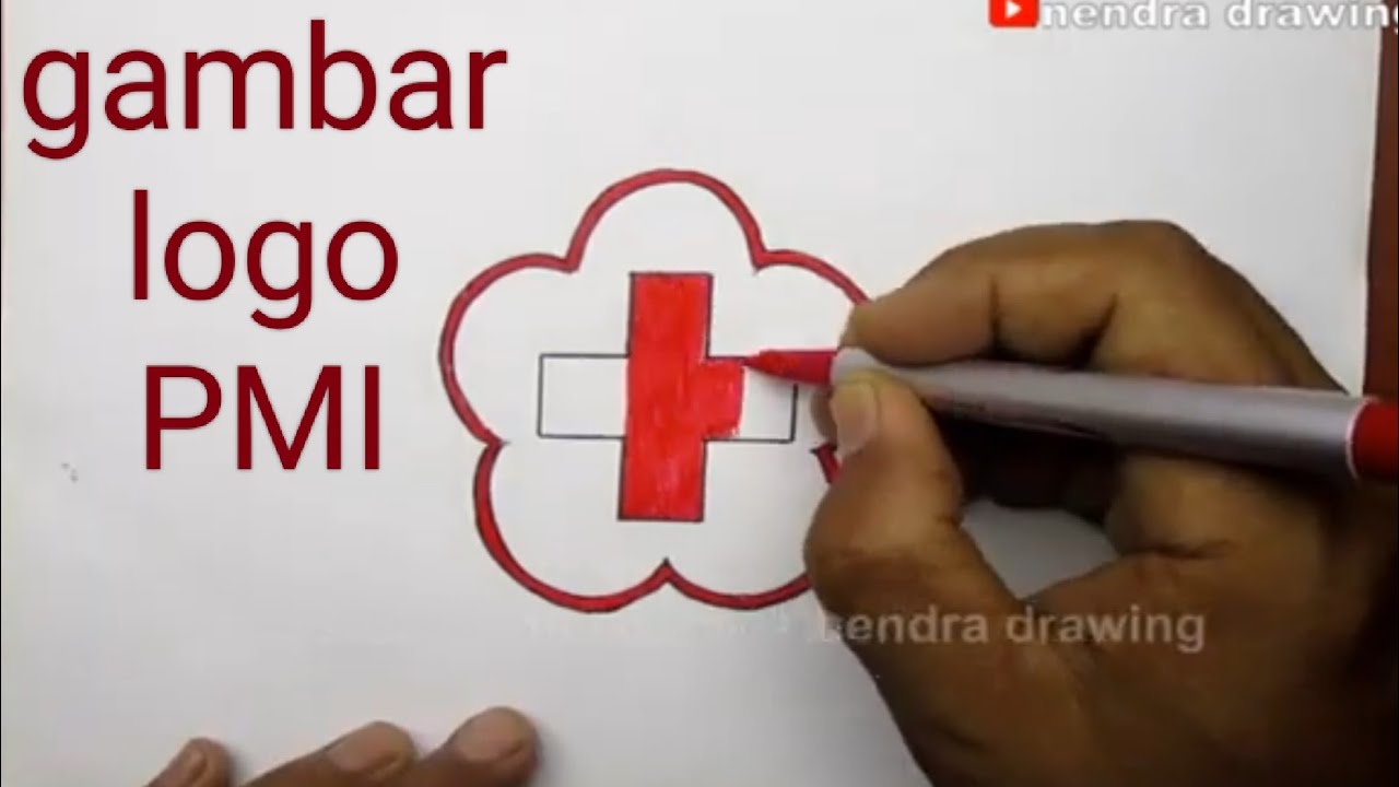 cara menggambar logo pmi bag.1 - YouTube