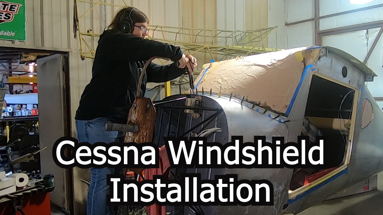 Cessna 120 Windshield Installation! - YouTube