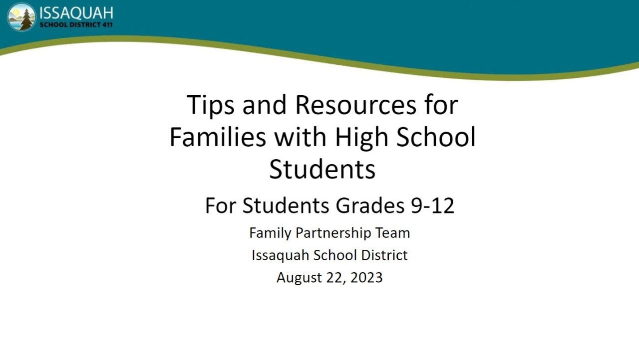 Tips Resources for High School Families New to the U.S. Public School ...