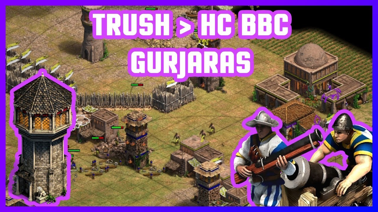 AoE2 Arena Gameplay: Gurajaras Trush to HC BBC - YouTube
