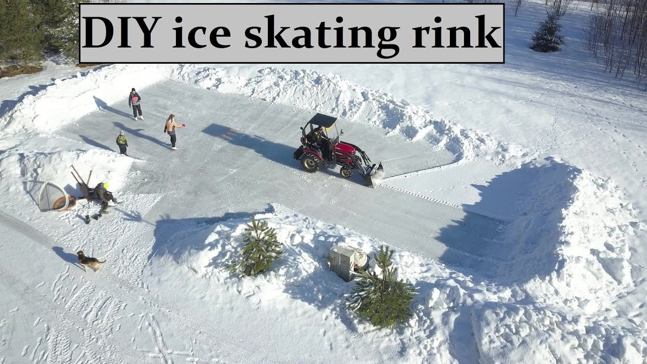 DIY ice skating rink. - YouTube