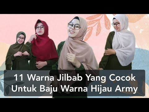WARNA JILBAB YANG COCOK UNTUK GAMIS WARNA ARMY (Part 1) || Puji Astuti