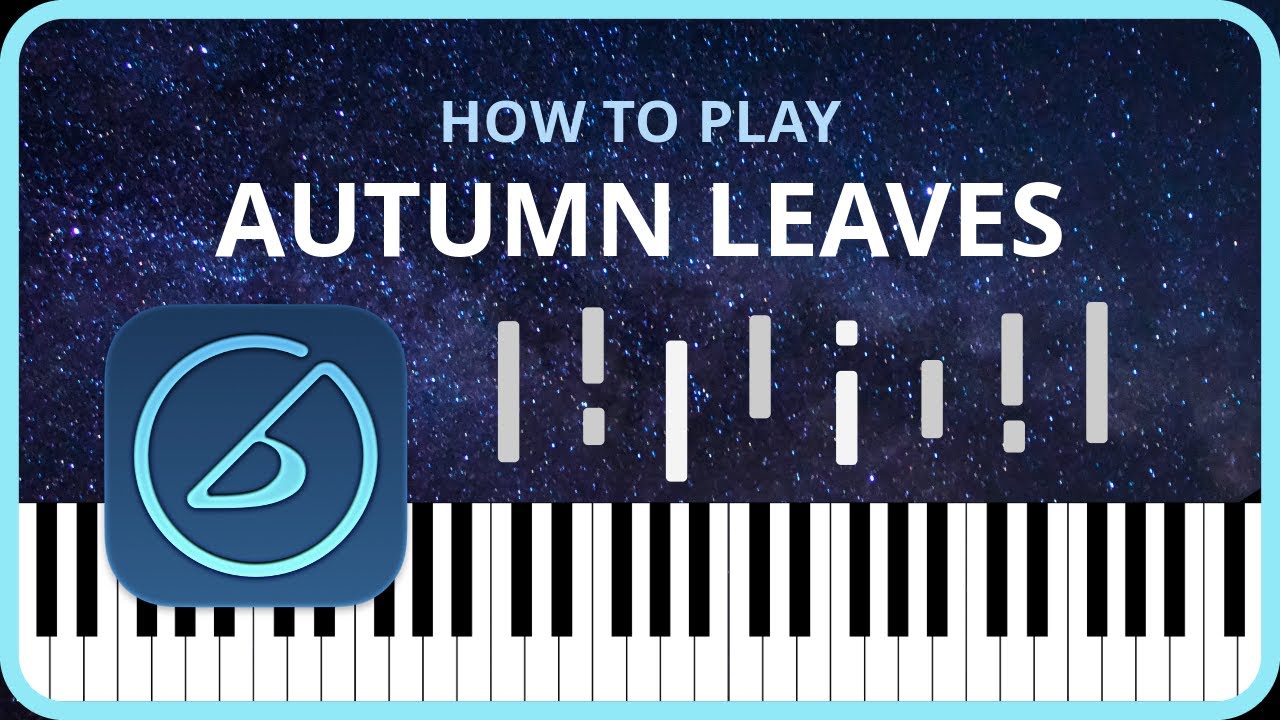 Autumn Leaves in E minor (easy jazz piano tutorial) - YouTube