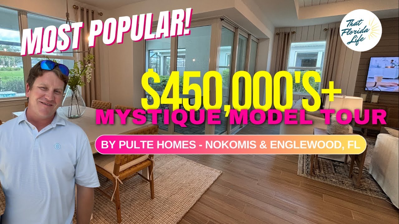 MOST POPULAR PLAN! Mystique Model Home Tour | Legacy Groves Nokomis, FL ...