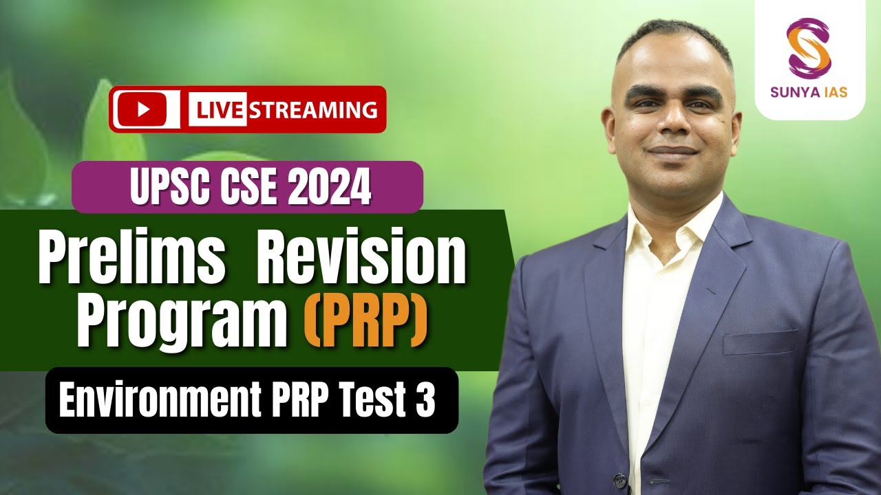 Prelims Revision Program (PRP) | Environment PRP Test 3 Revision Plus ...