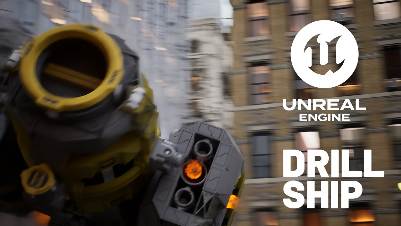 Space Engineers Drill Ship in Unreal Engine - YouTube