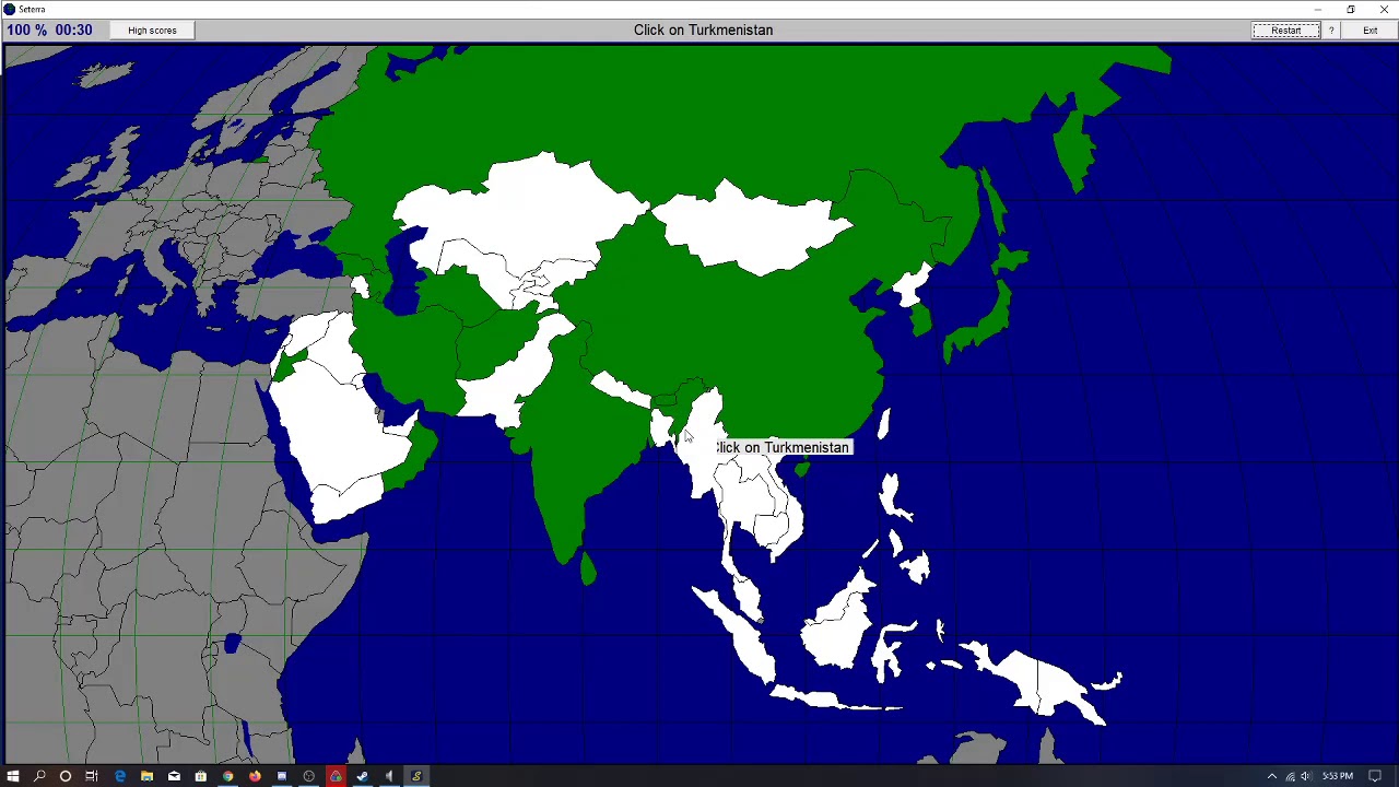 [Former WR] Seterra - Asia: Countries (Pin, Desktop) 0:41 - YouTube