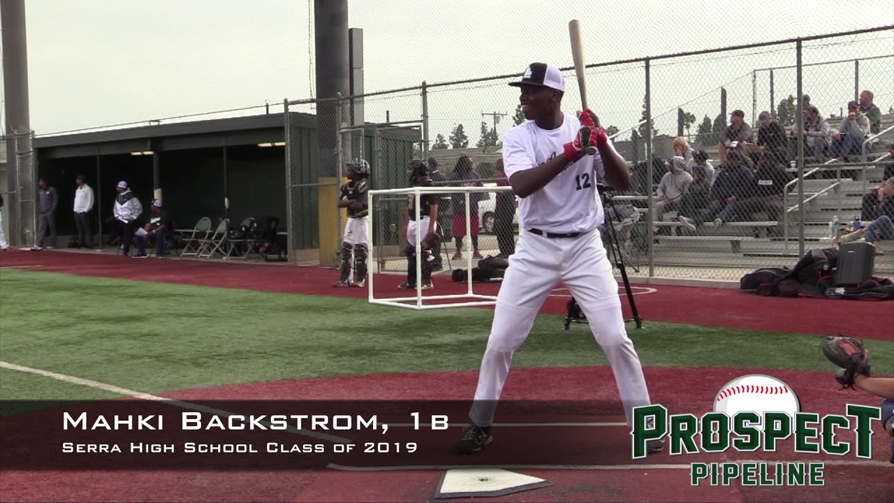 Mahki Backstrom Prospect Video, 1b, Serra High School Class of 2019 ...