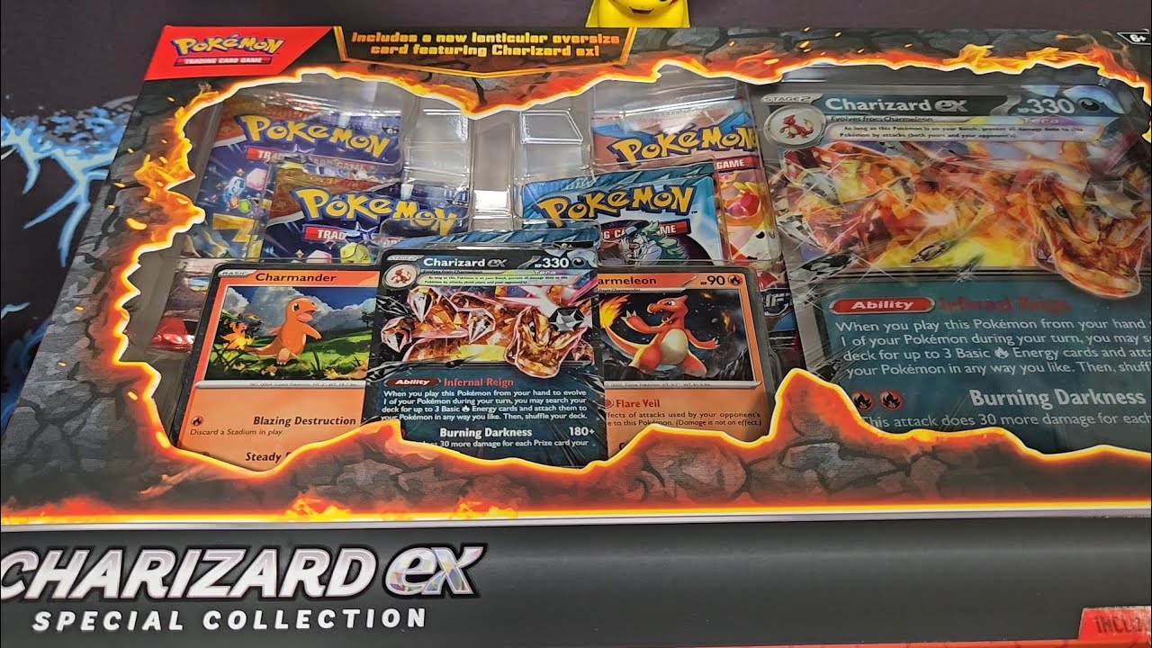 Pokémon TCG Charizard ex Special Collection Unboxing - YouTube