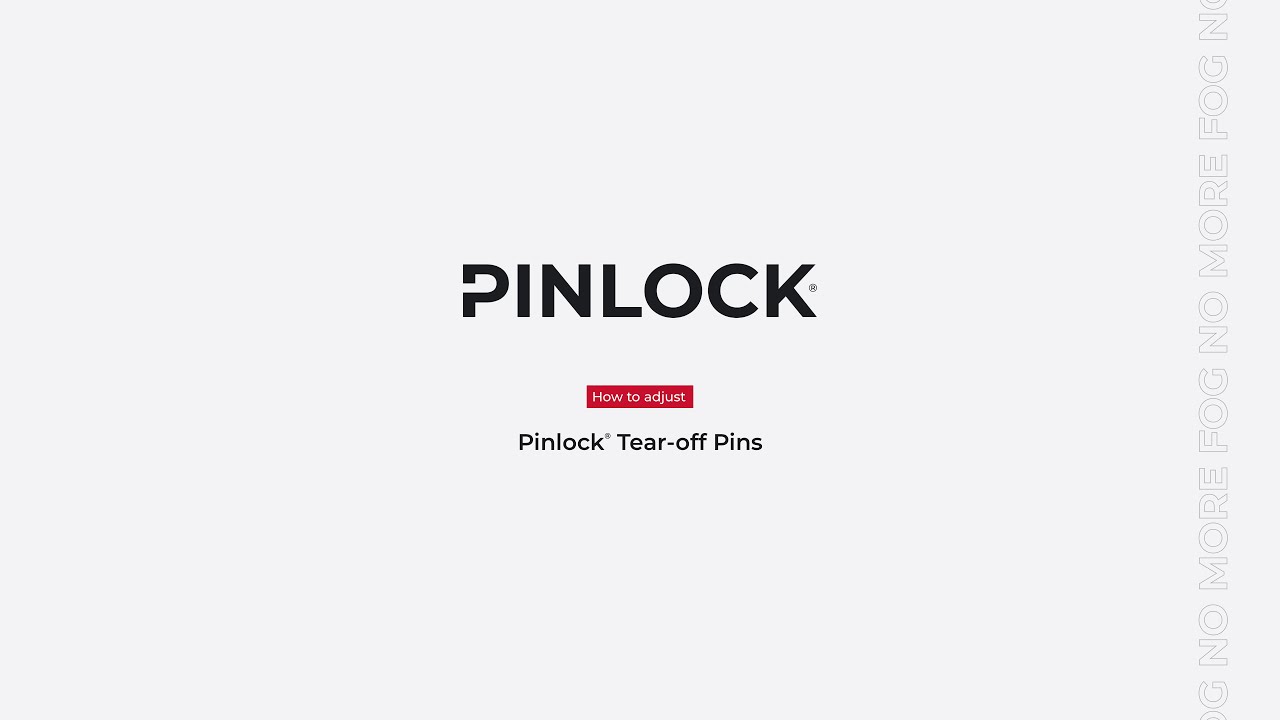 How to adjust the Pinlock® Tear-off Pins - YouTube