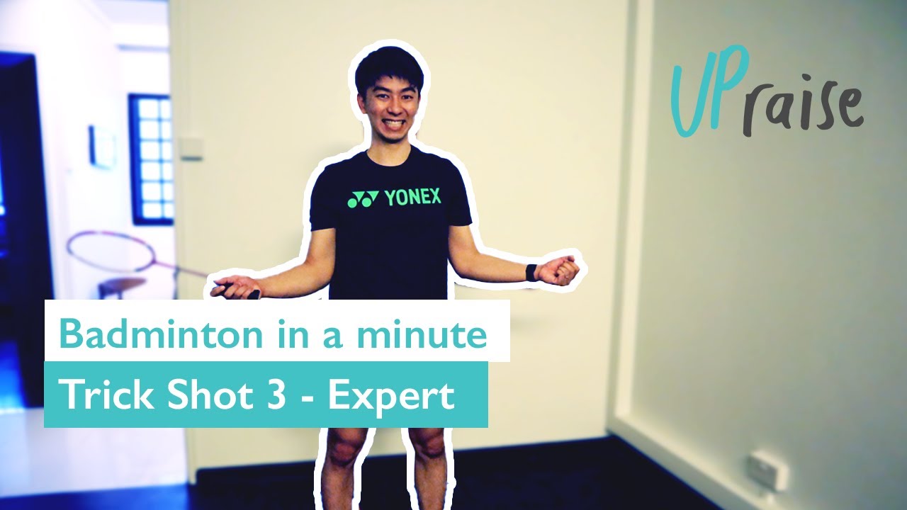 Badminton Trick Shots at Home - Expert - Picking Shuttle By Flicking ...
