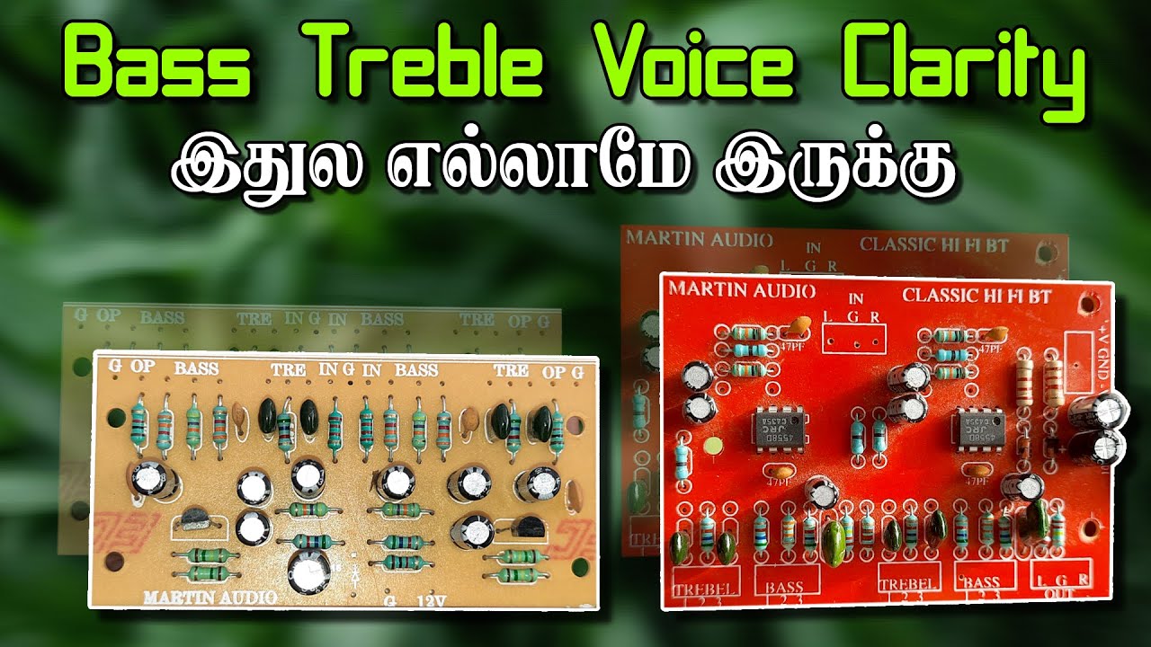 Martin Audio Bass Treble Board | Best Tone Control Board | JRC4558 Tone ...