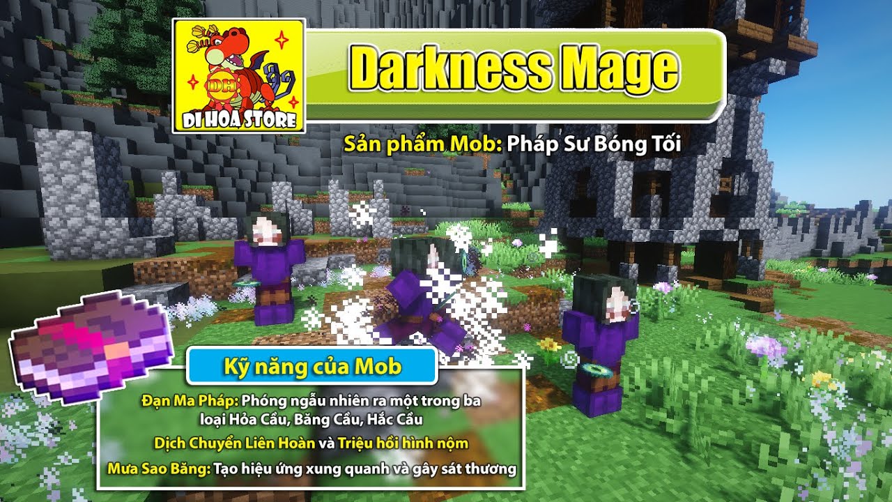 BOSS Darkness Mage - Mob của Mythicmobs dùng cho Server Minecraft - YouTube