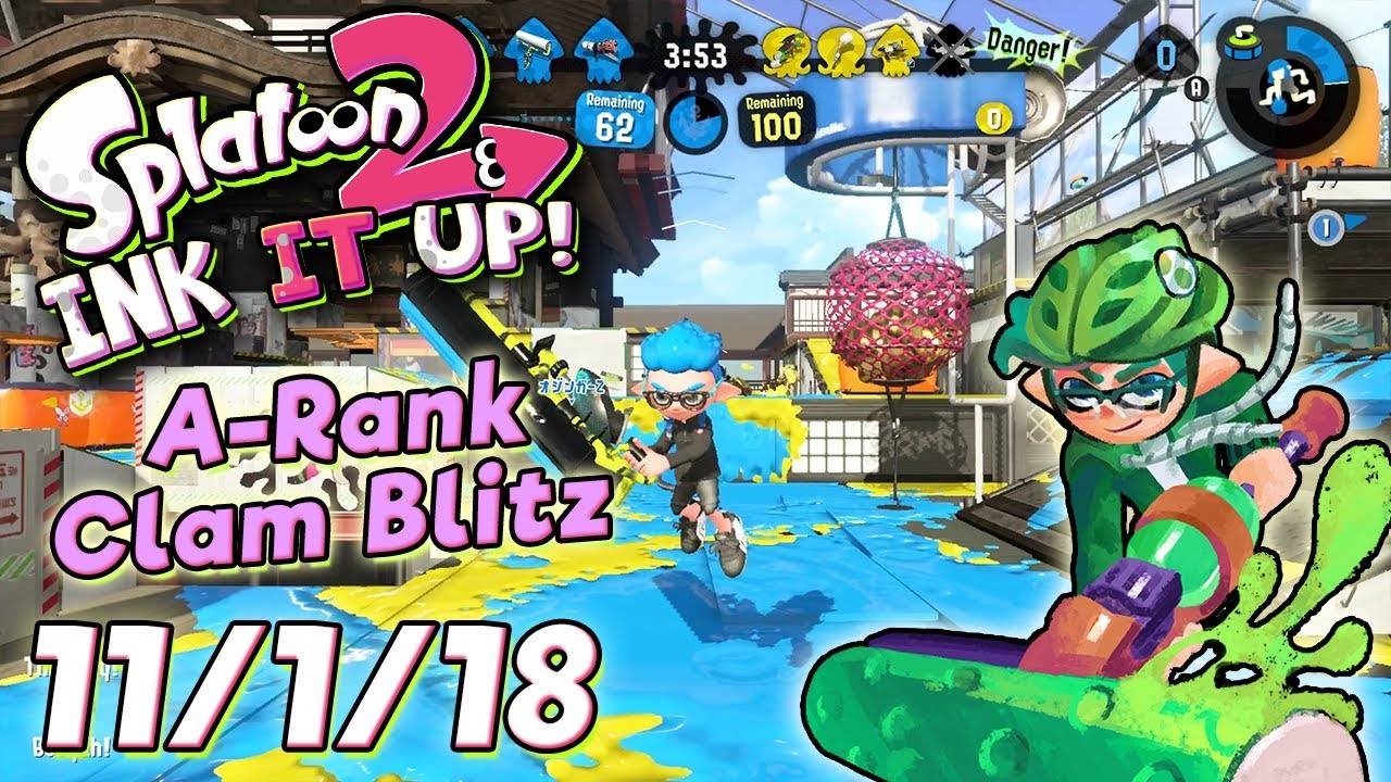 Splatoon 2 - Ink It Up! 11/1/18! A Squid is a Squid is a Squid! - YouTube