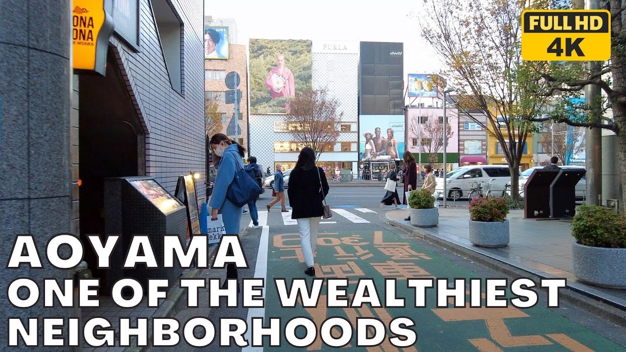 [4K60]Walking Tokyo | Aoyama, one of the most wealthiest area in Tokyo ...