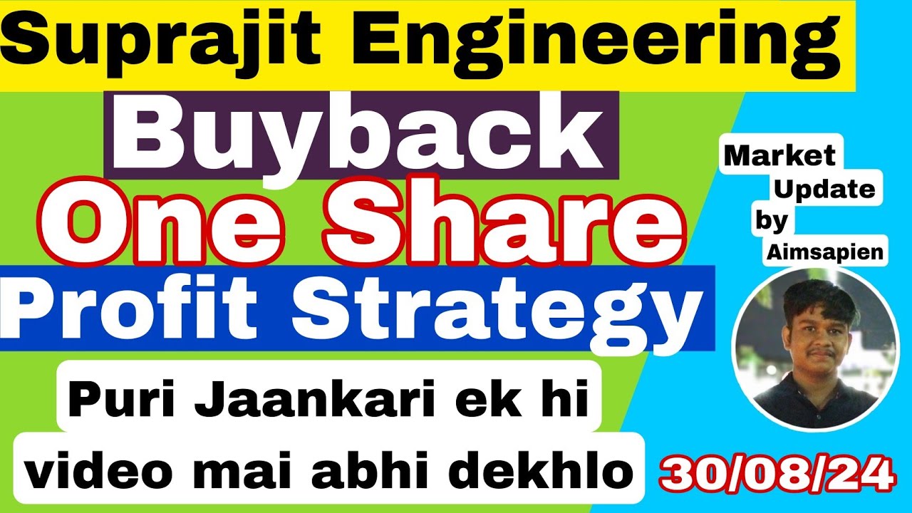 Suprajit Engineering buyback | Surajit engineering buyback One Share ...