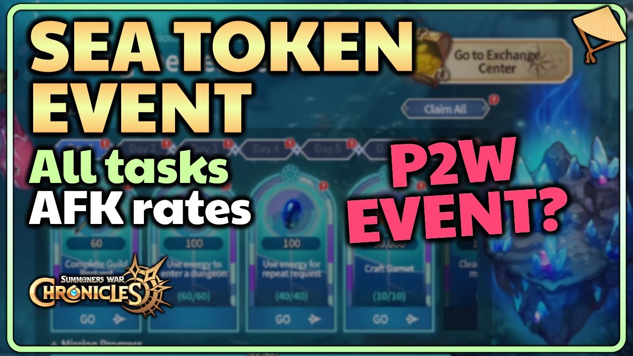 SEA TOKEN EVENT - All Missions, AFK rates - Summoners War Chronicles ...