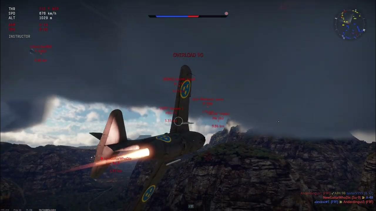 Valley Dogfight | SAAB J29 Tunnan | War Thunder - YouTube