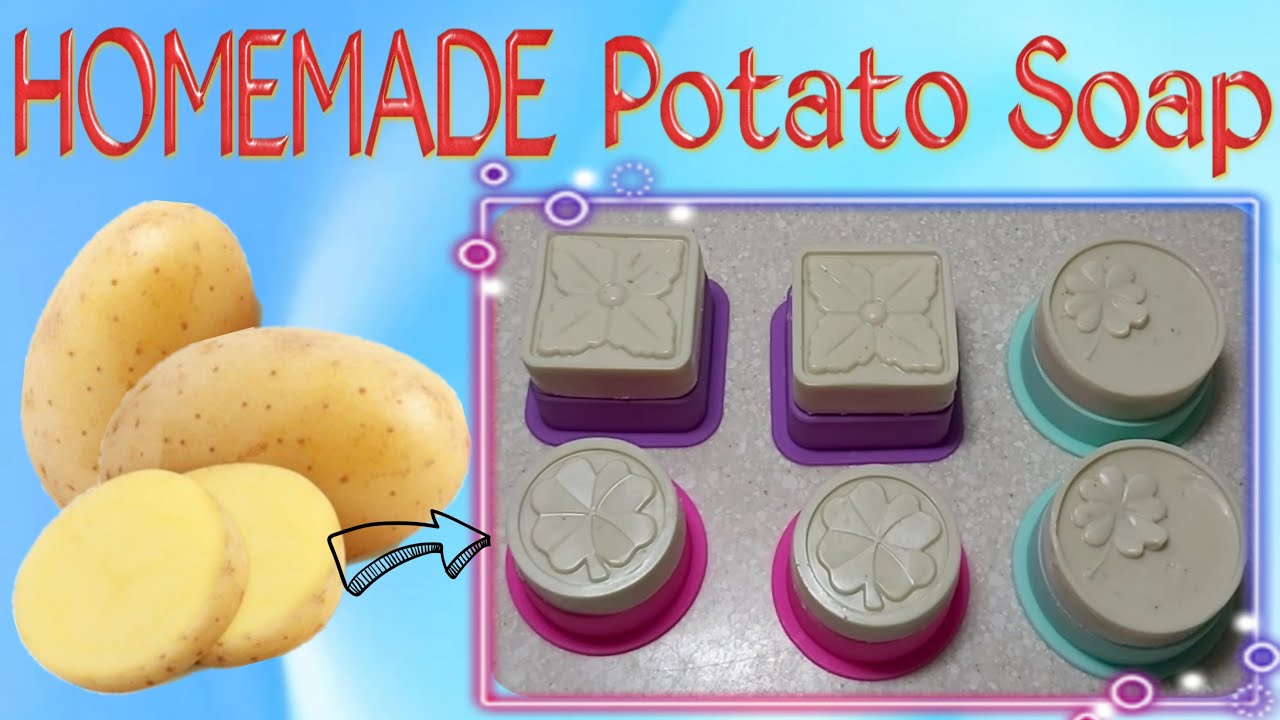 Homemade Potato soap | whitening soap | anti acne | Ading - YouTube