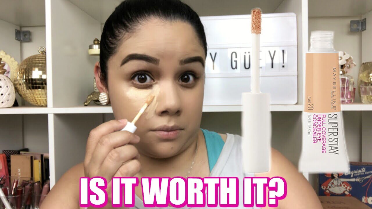 MAYBELLINE SUPERSTAY FULL COVERAGE CONCEALER - YouTube
