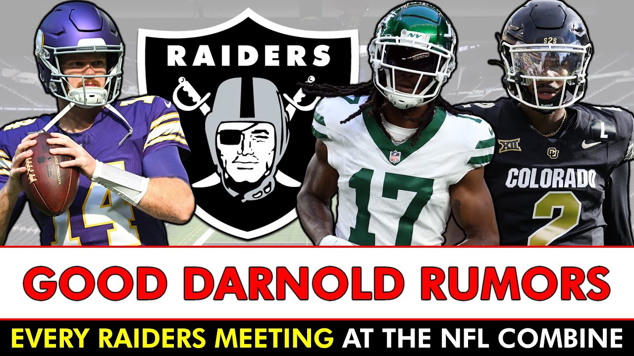 Sam Darnold Raiders Rumors + NFL News & EVERY Raiders Combine Meeting ...