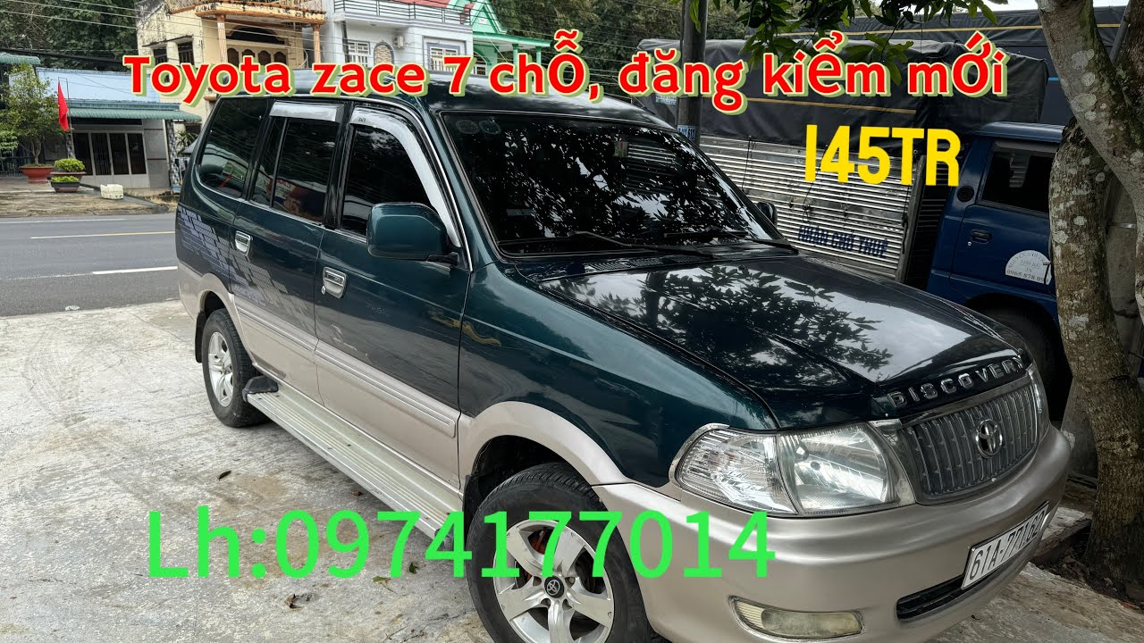 Hàng mới về Toyota zace 7 chỗ/ xe đẹp đăng kiểm dài/giá chỉ 145tr/Lh ...