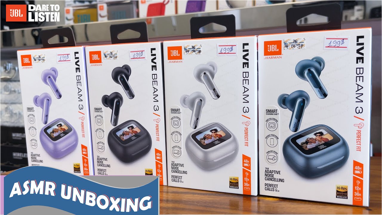 JBL LIVE BEAM 3 | New Model ASMR Unboxing...| M-Teller - YouTube