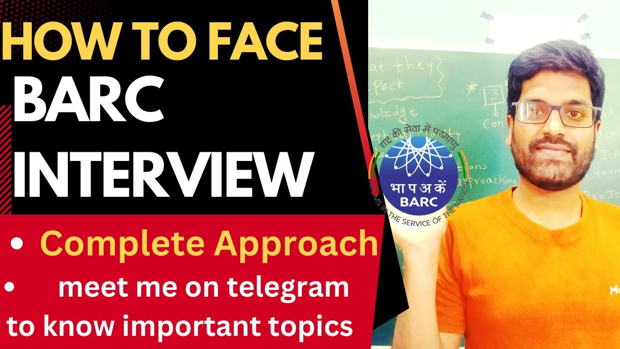 how to face BARC interview|BARC interview tips| important topics ...